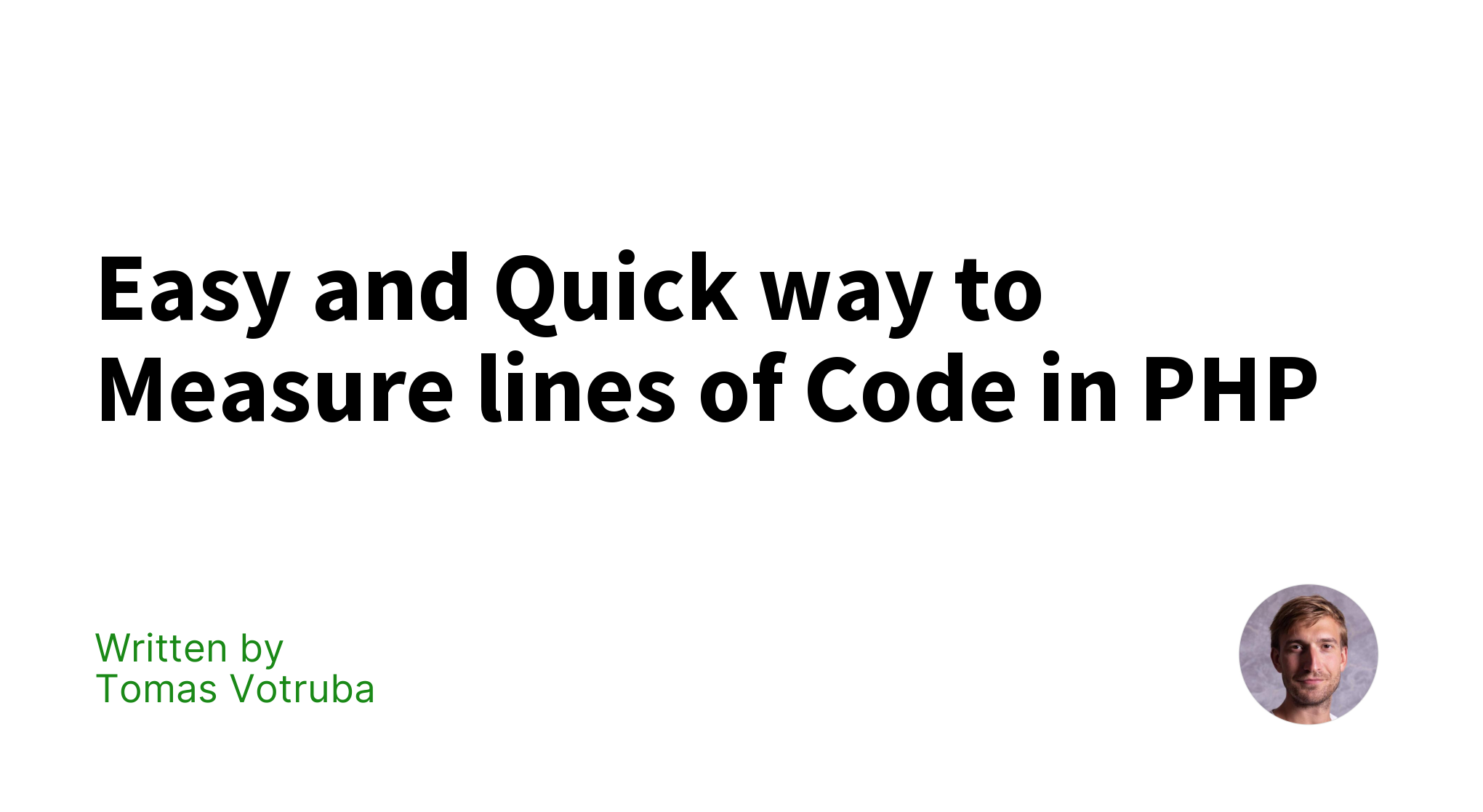 Easy and Quick way to Measure lines of Code in PHP | Tomas Votruba Easy and Quick way to Measure lines of Code in PHP | Tomas Votruba